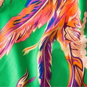 Accessories | Nwt 10 Pure Silk Print Scarf Big Stolen Shawl | Poshmark